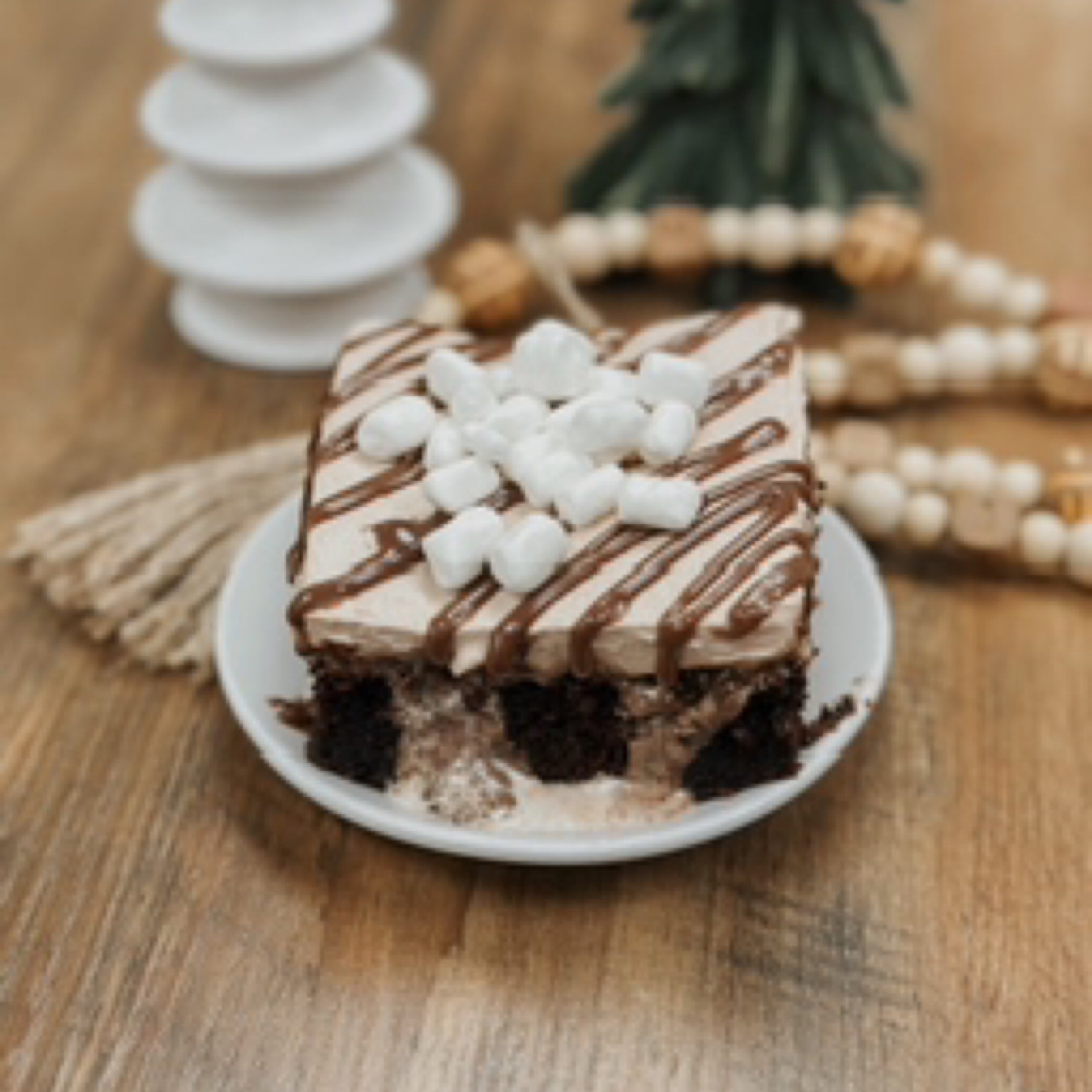 Hot Chocolate Poke Cake | Kinos Coffee