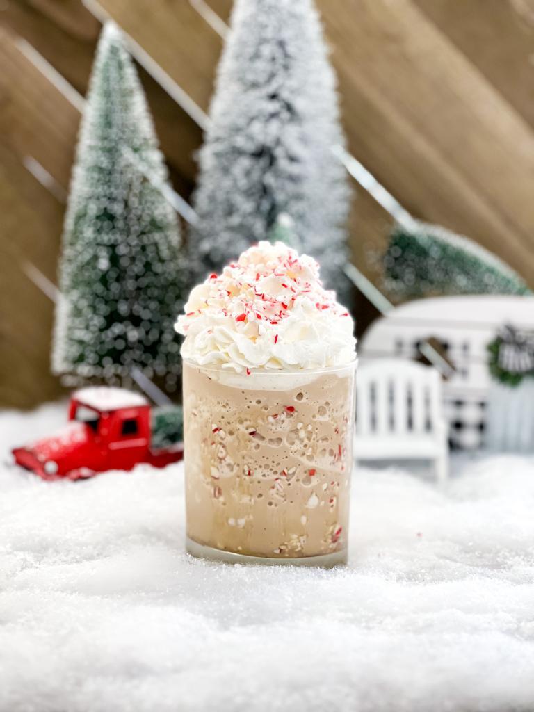 White Chocolate Peppermint Frappe - November 2023 | Kinos Coffee